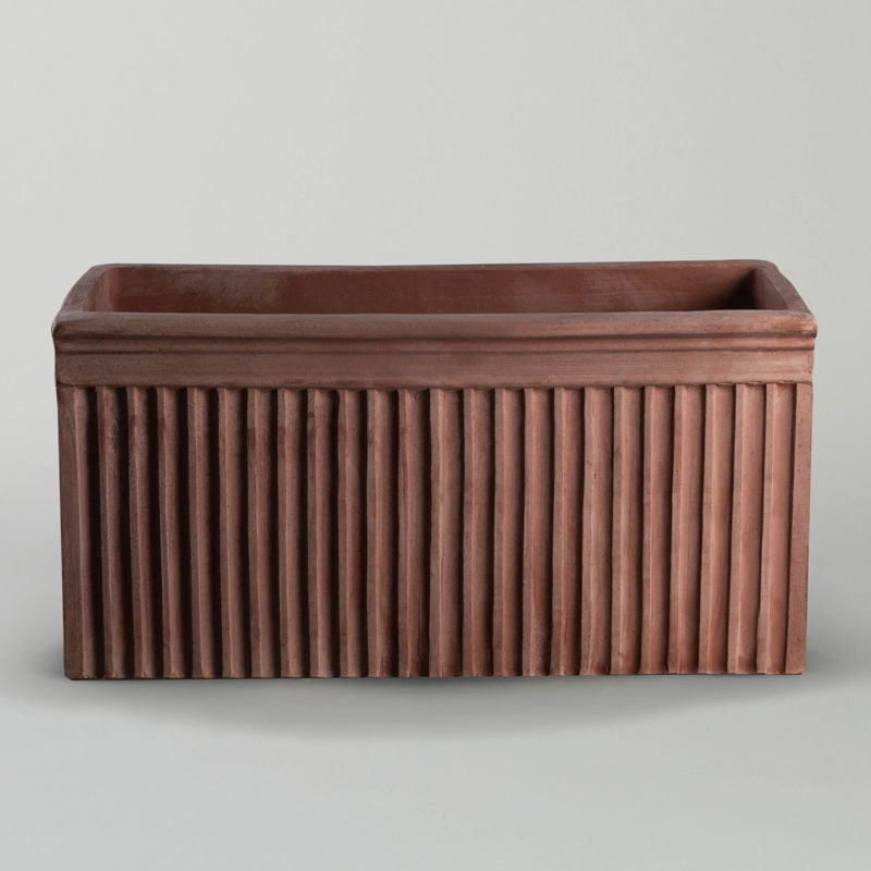 Large Trough Planters, Containers, Outside, Zinc, Terracotta